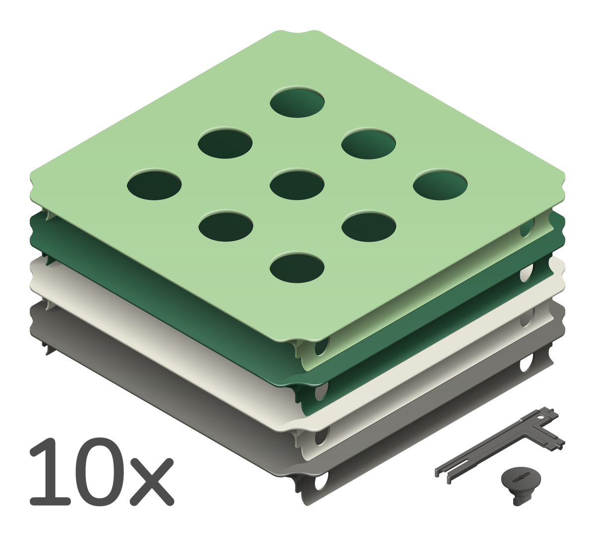 Hole Panel Set XXL – QUADRO